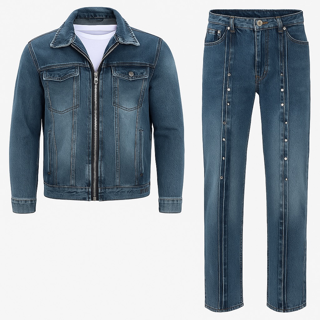 Amplified denim uniform. - Premium male wears